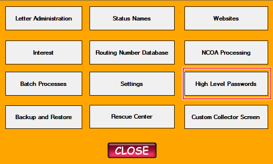Create Supervisor Password | Collections MAX